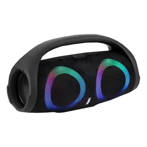 Caixa De Som Boombox Com Led Rgb Potente Sem Fio Bluetooth | Shopee Brasil