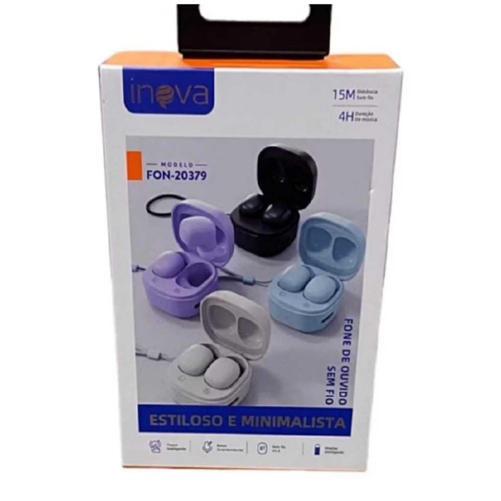 Fone de ouvido- Bluetooth- sem fio Iphone e Android BT FON-20379 ...