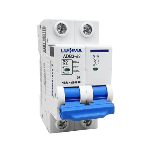 Disjuntor Bipolar Duplo 16A, 20A, 25A, 32A, 40A, 50A, 63A Otima Qualidade Lukma | Shopee Brasil