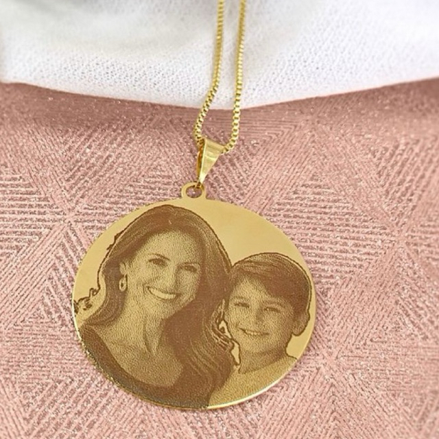 Colar Foto Personalizada da sua Família Personalizado a Laser | Shopee ...