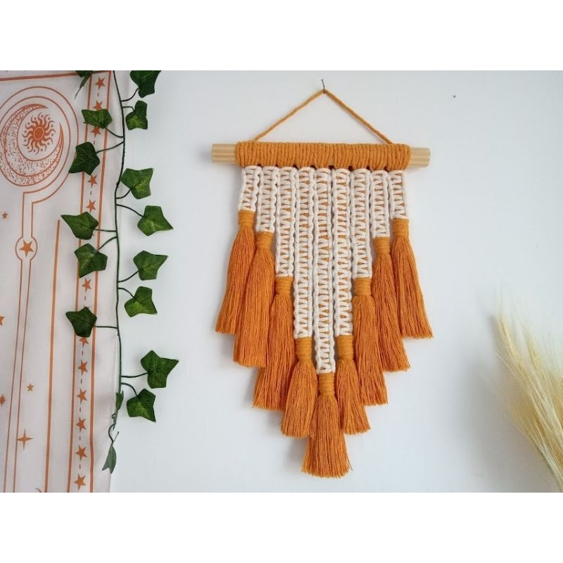 Painel África de Macramê Decorativo de Parede Boho Chic | Shopee Brasil