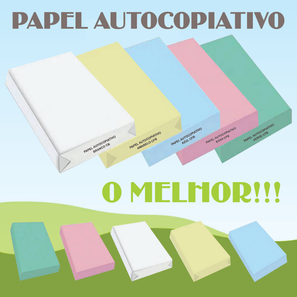 Papel Autocopiativo Pct 200 Folhas Formato A4 (21,0x29,7) | Shopee Brasil