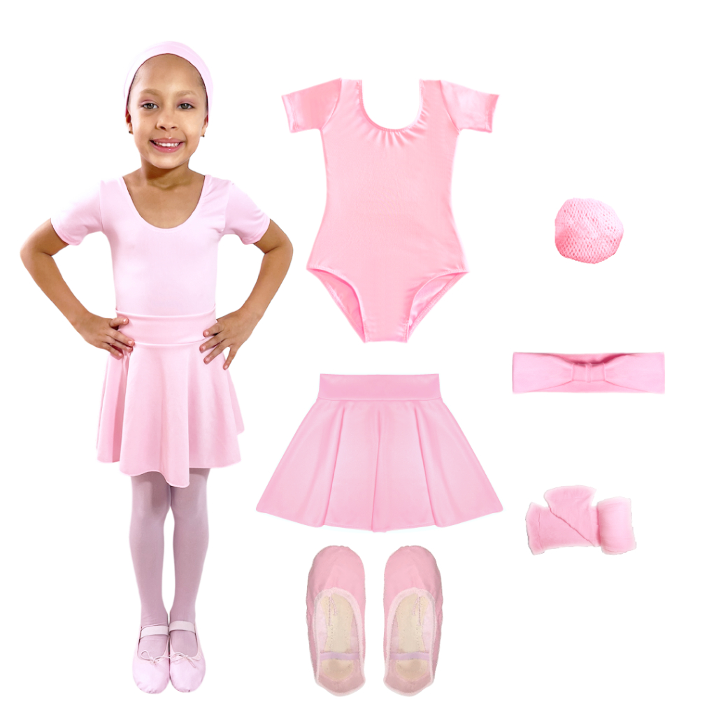 Kit Ballet Infantil 6 Itens Uniforme Roupa De Balé Completo | Shopee Brasil