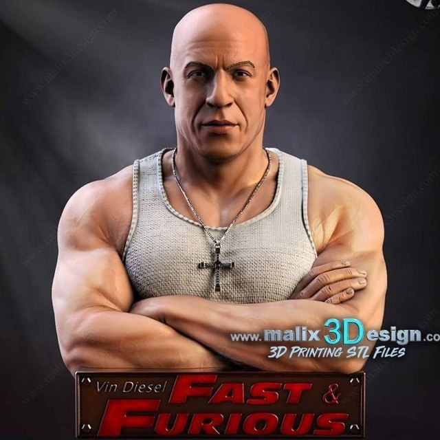 Action Figure Busto de Vin Diesel - Dominic Toretto | Shopee Brasil