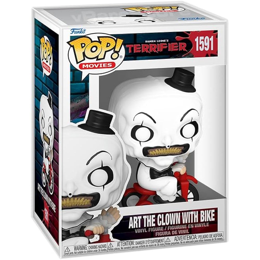 Funko Pop Art The Clown with Bike - Terrifier - #1591 | Shopee Brasil