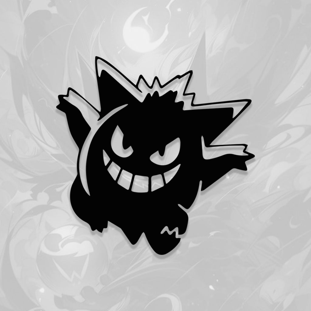 Adesivo Smile Gengar Game Station PC Tuning Anime | Shopee Brasil