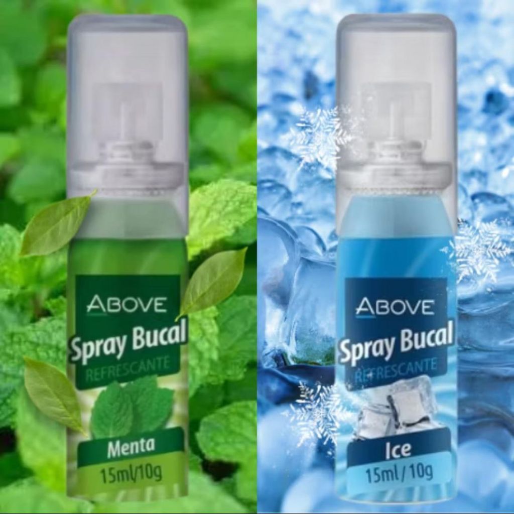 Above Spray Bucal - Kit 2 Unidades (Menta - Ice, 15ml/10g) | Shopee Brasil