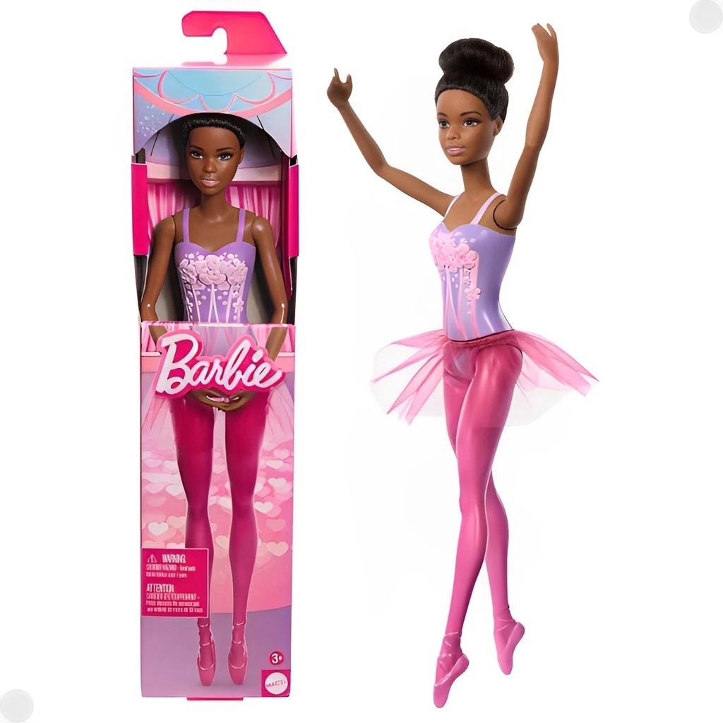 Boneca Barbie Bailarina Profissões Negra - Mattel HRG36 | Shopee Brasil
