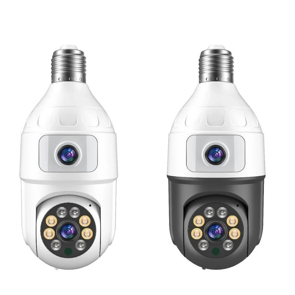 Câmera De Segurança Ip Wifi Full HD 2 Lentes Visão Noturna Microfone ...
