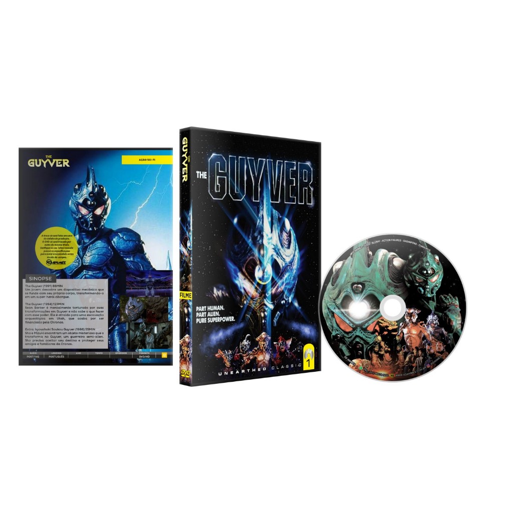 Dvd Guyver Filmes Live Action Edição De Colecionador HD | Shopee Brasil