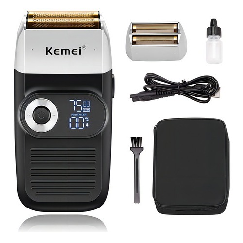 Barbeador Aparador Maquina De Acabamento Kemei Km 2026 Shaver Sem Fio Bivolt Recarregável 110v ...