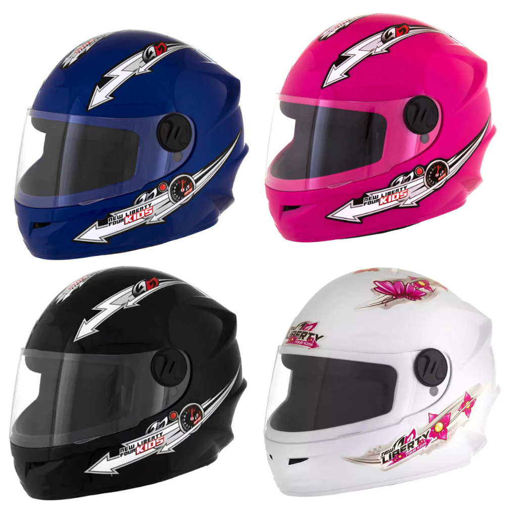 Capacete Infantil Pro tork 54 New Liberty Four Kids Menino Menina Azul ...