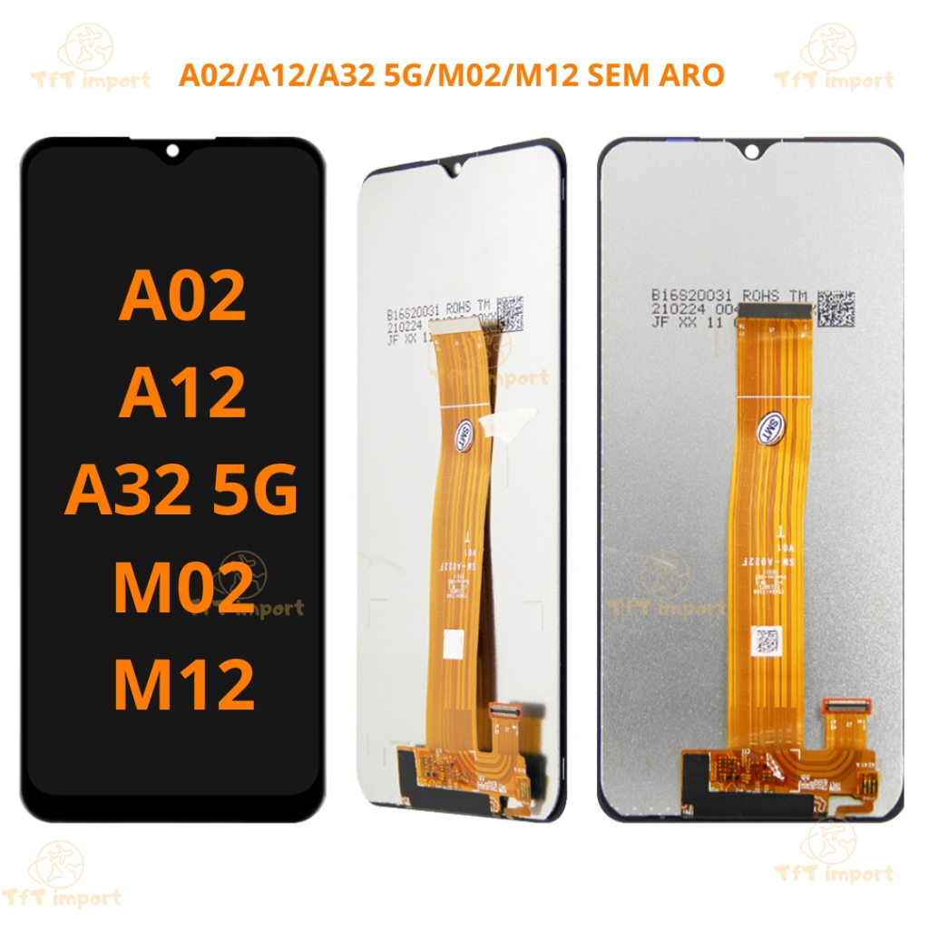 Tela Frontal Lcd Touch Samsung Galaxy A02 - A12 - A32 5G - M12 - M02 ...
