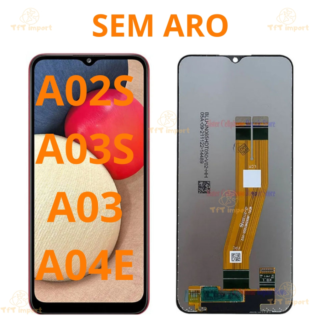 Tela Frontal Lcd Touch Samsung Galaxy Original A02s A03s A03 A04E Sem Aro e Com Aro | Shopee Brasil