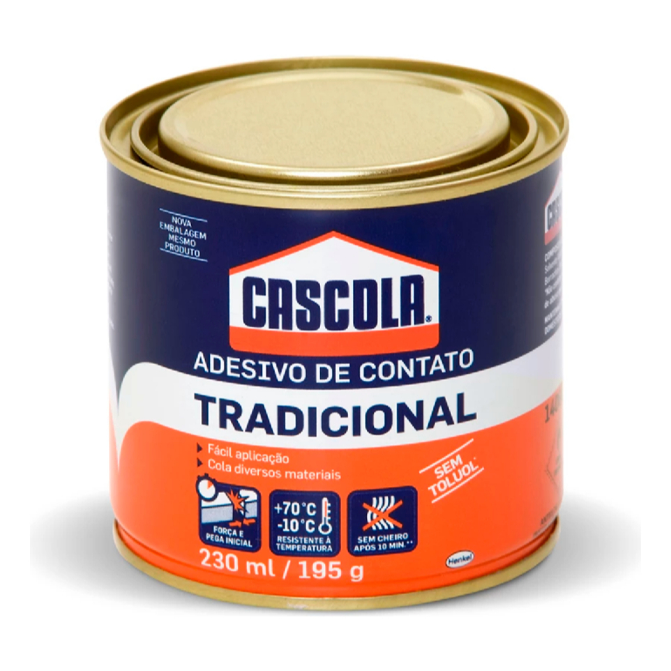 Cola De Contato Adesivo Sapateiro Colar Sapato Tenis Madeira 195g 230ml Cascola | Shopee Brasil