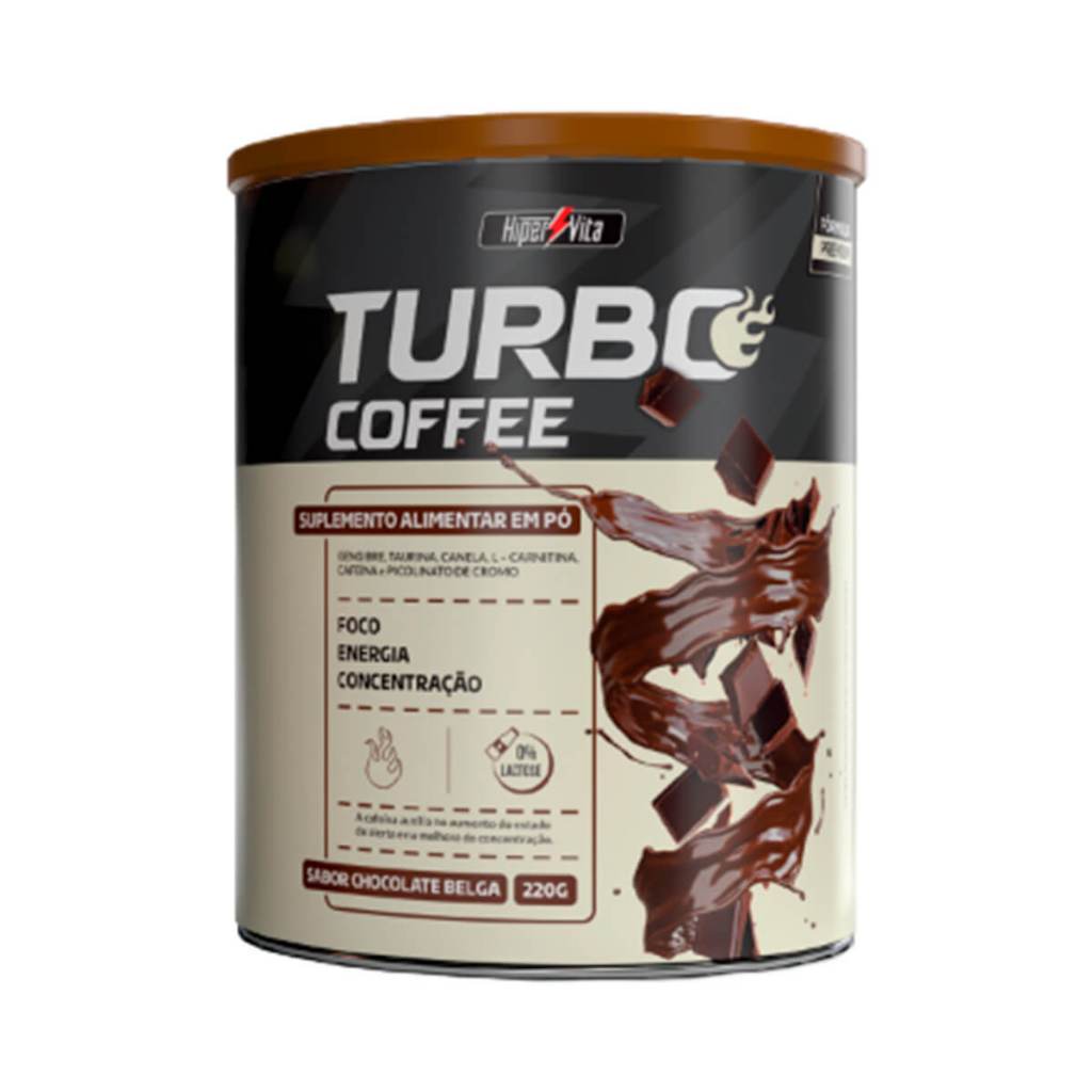 Turbo Coffee 220g Café Chocolate Belga Suplemento Capuccino + Foco ...
