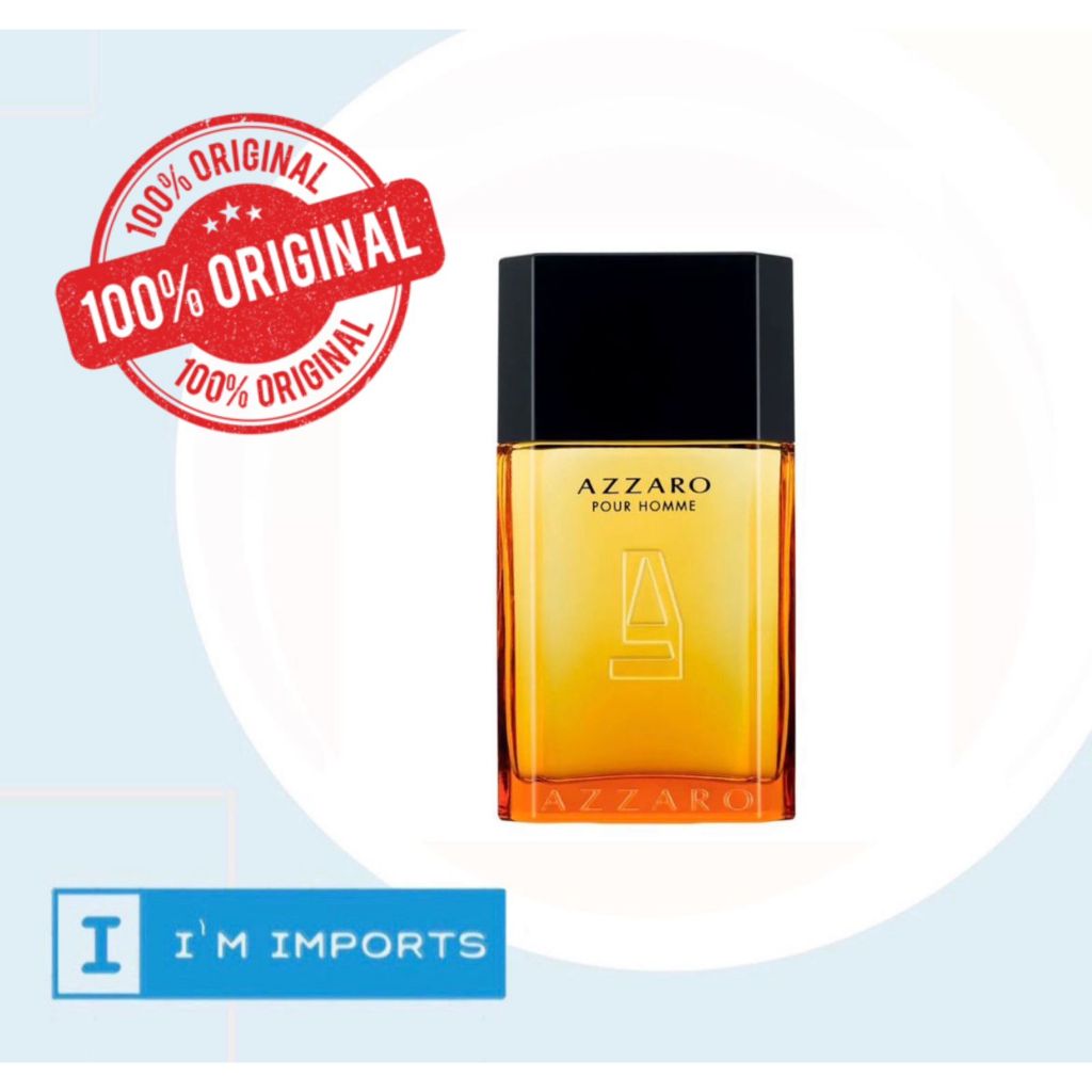 Perfume Azzaro Pour Homme- 100ml- EDT- Original | Shopee Brasil