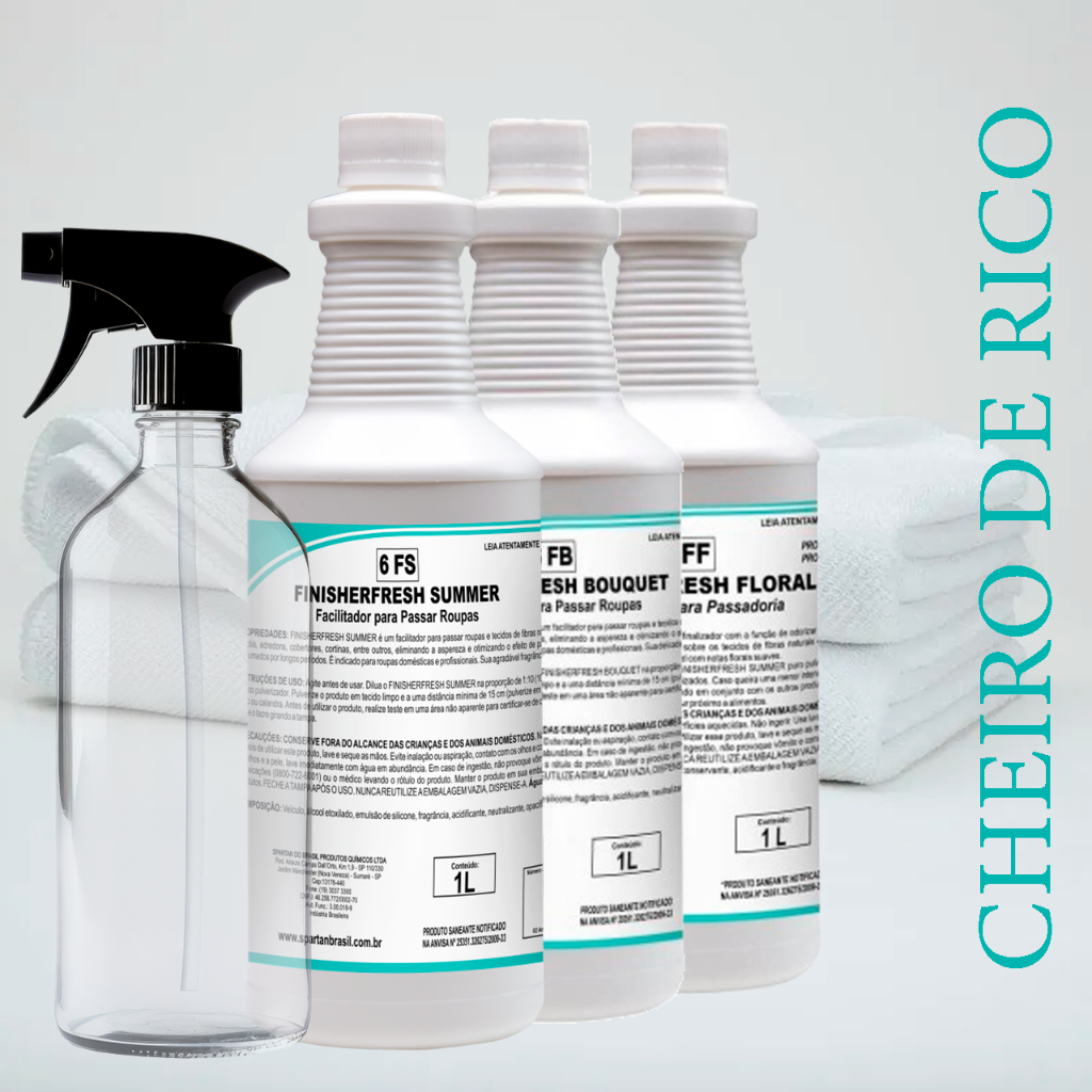 Frasco + 1L FinisherFresh Faz Até 10L Cheiro de Rica Bouquet Summer ...