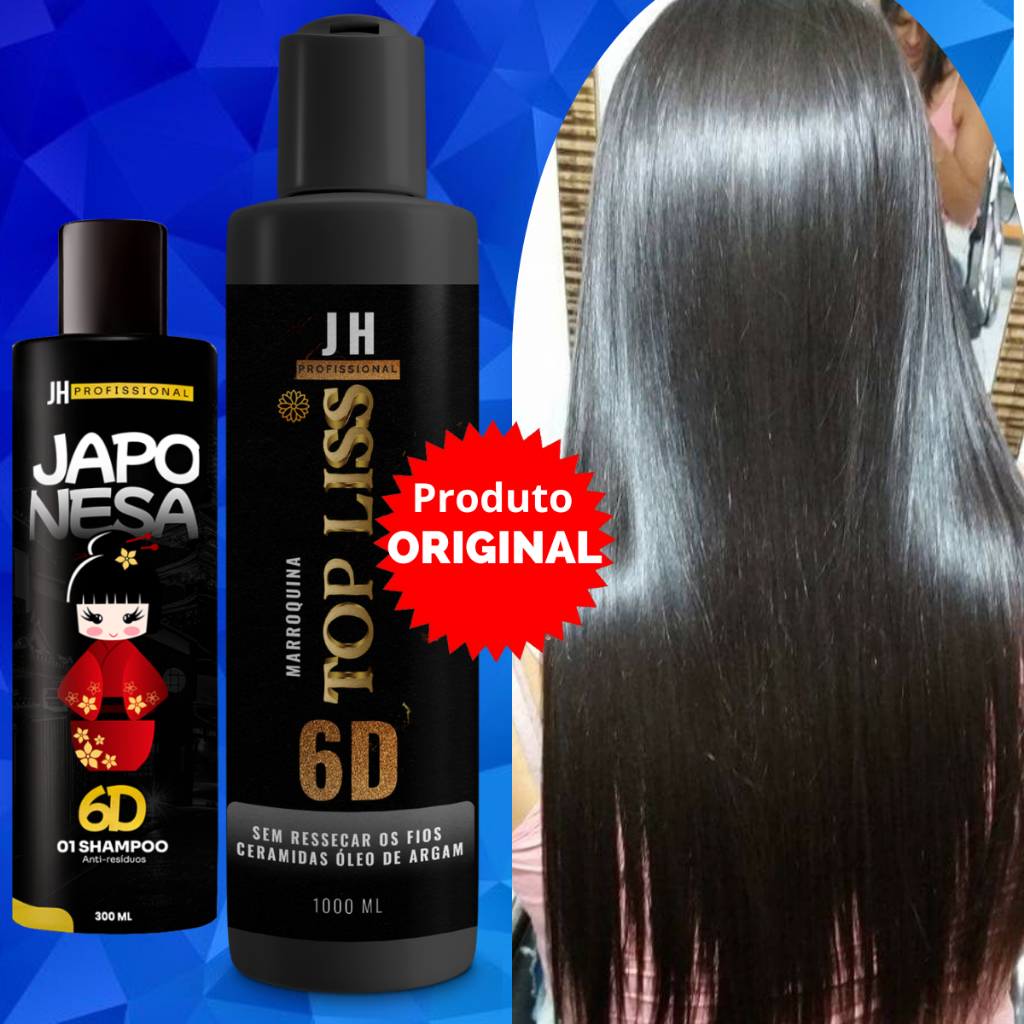 Kit Progressiva Top Liss 6D 1.000 ML + Shampoo anti residuo | Shopee Brasil