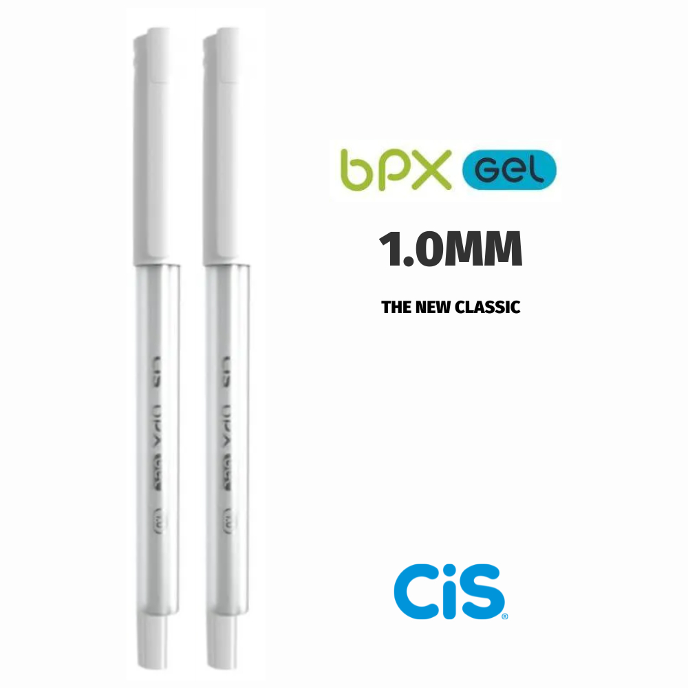 Caneta Gel Branca Cis BPX 1.0mm | Shopee Brasil