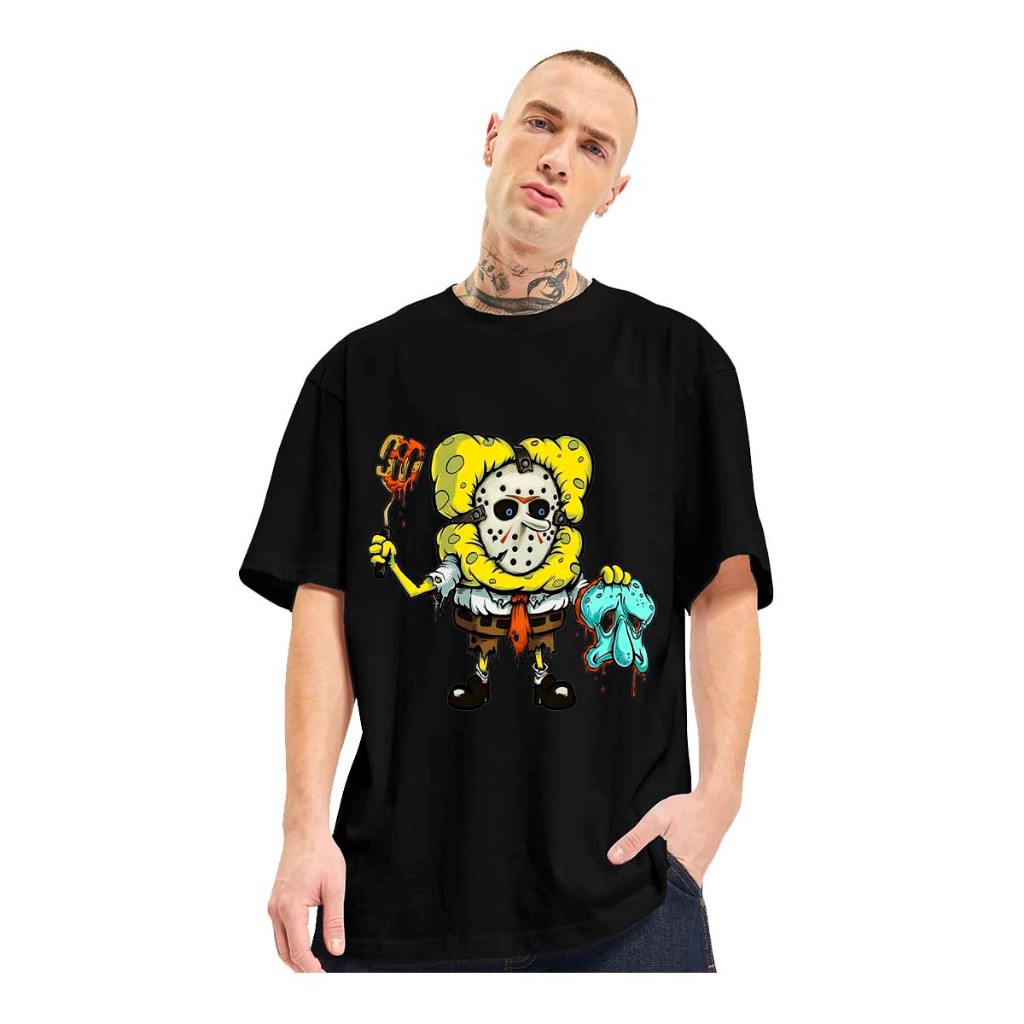 Camisa Oversized Desenho Geek Bob Fantasia Jason | Shopee Brasil