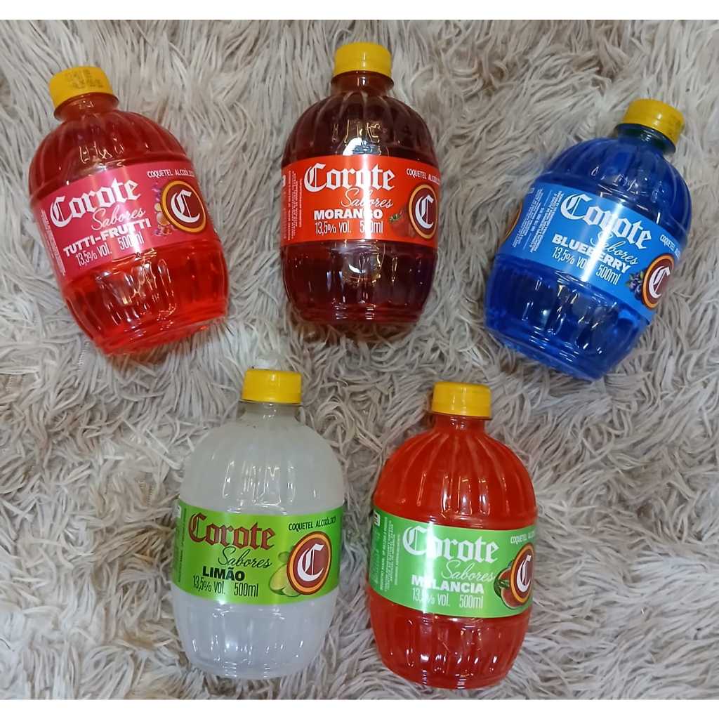 Kit 12 Coquetel Corote 500 ml Sabor a sua escolha | Shopee Brasil