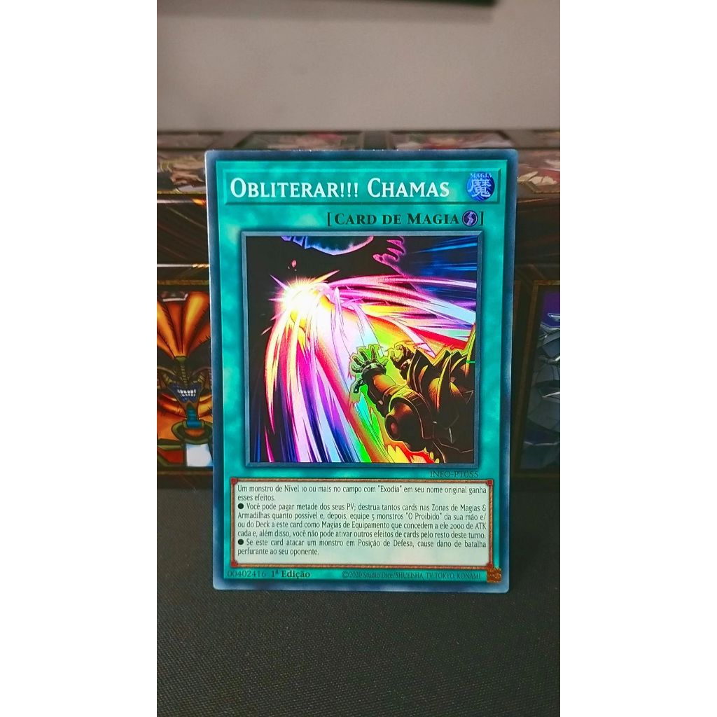 Obliterar!!! Chamas - ULTRA RARA - Yu-gi-oh / Yugioh | Shopee Brasil