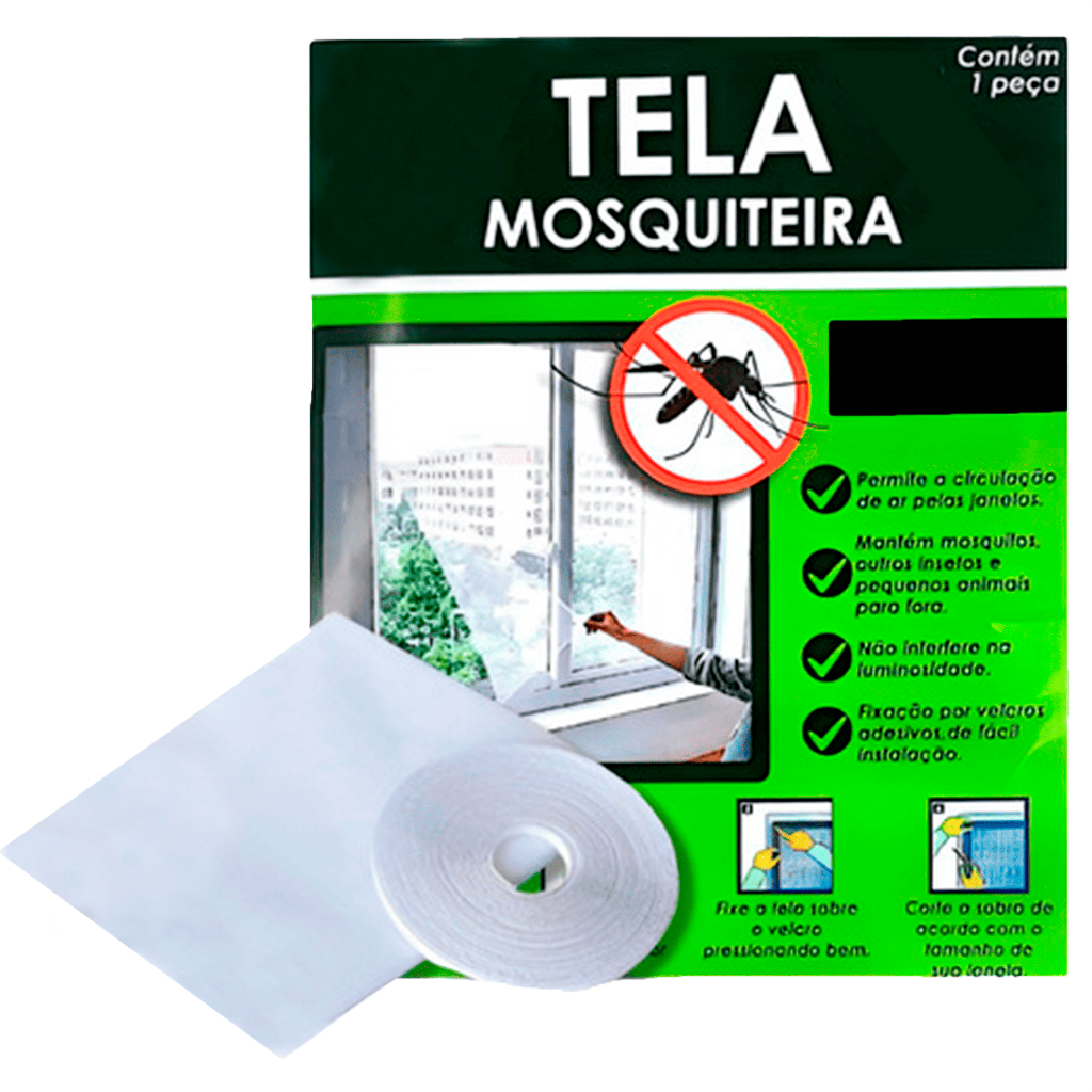 Tela Mosquiteiro Autocolante Velcro Proteção Mosquito Anti-inseto ...