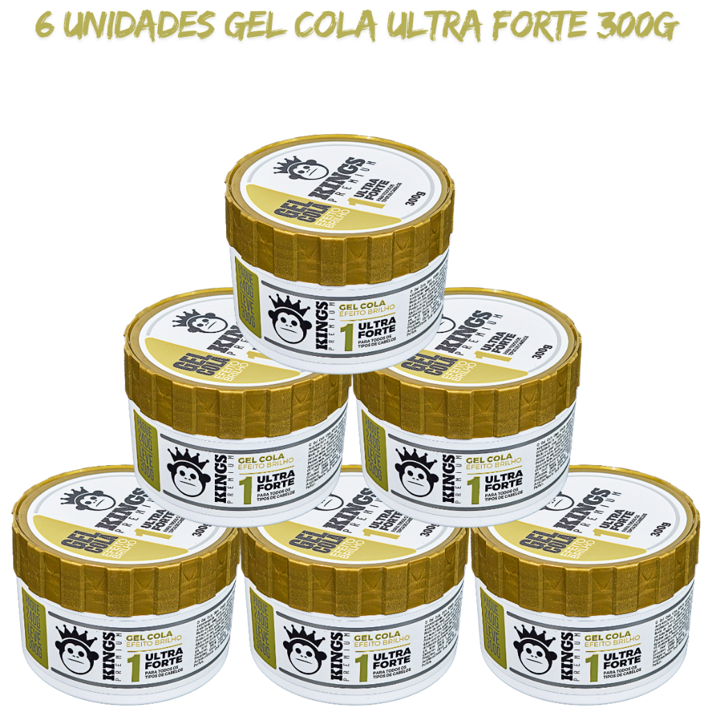 Gel Cola Ultra Forte 300g Kings 6 Un | Shopee Brasil