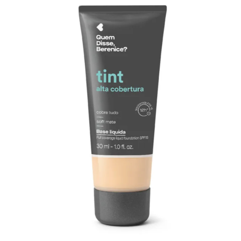 Quem Disse Berenice? Base Líquida Tint Alta Cobertura 30ml | Shopee Brasil