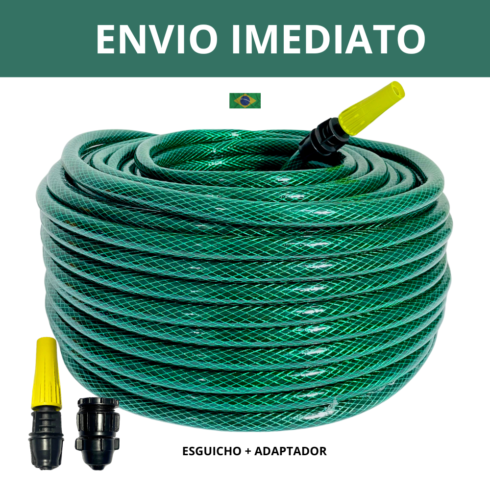 Mangueira De Jardim Reforçada Trançada Completa Limpeza 30 25 20 15 10 ...