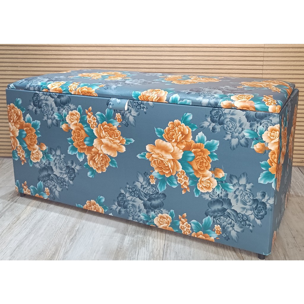 Puffe bau 90 x 40 x 40cm reforçado sala quarto decorativo | Shopee Brasil