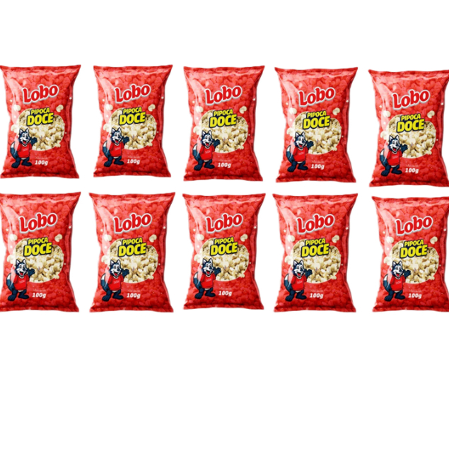 Pacote Pipoca Caramelizada Lobos 100G Fardo C/10un | Shopee Brasil