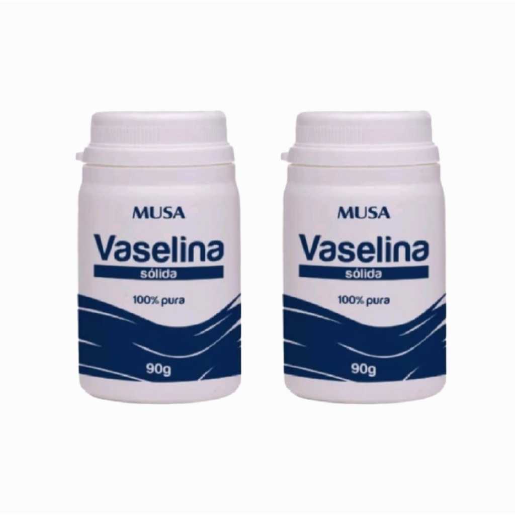 Kit Com 2 Unidades De vaselina Sólida Pura Musa 90g Cada | Shopee Brasil