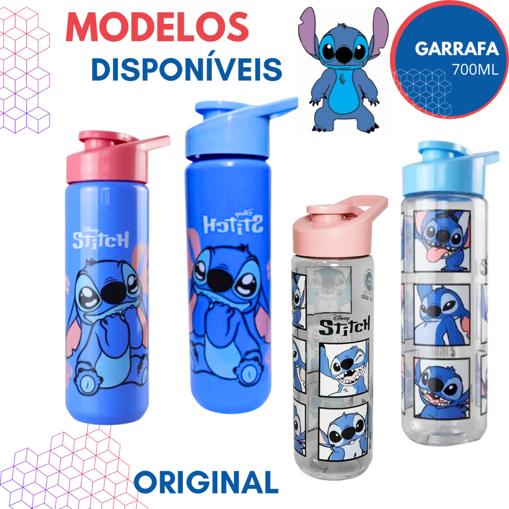 Squeeze Garrafa de Água Lilo Stich Angel Stichic Stick Stic ...
