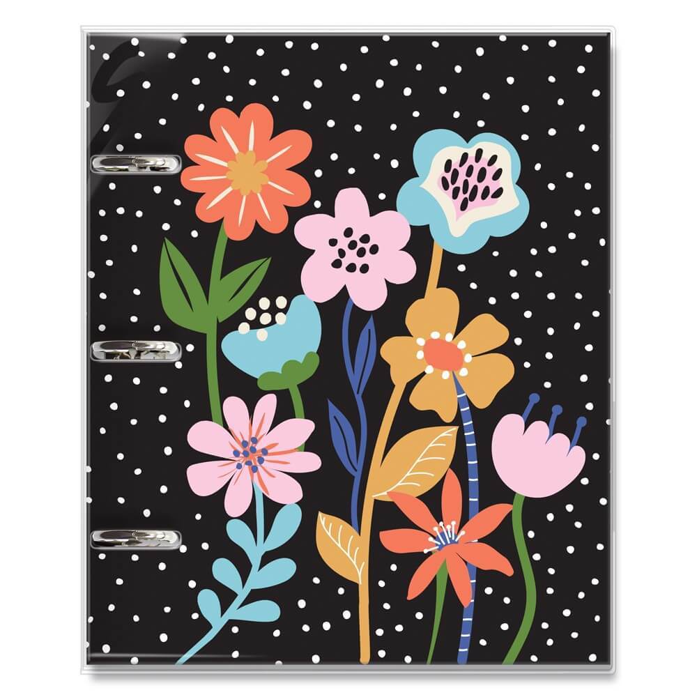 Caderno Argolado Coleção Jardim das Cores 80 Folhas 3 Argolas 4785 ...