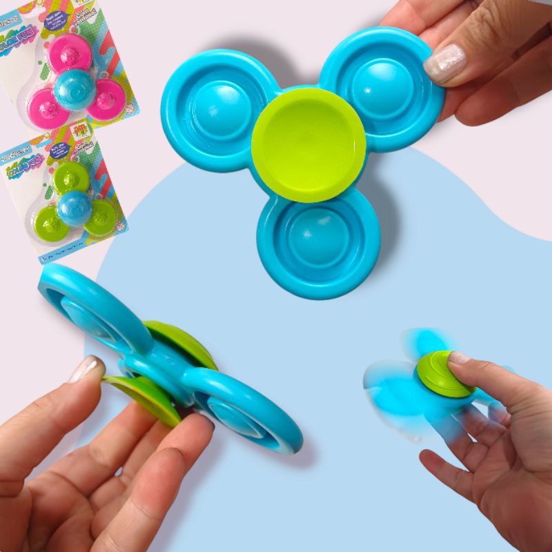 spinner giratório com ventosa brinquedo bebe anti stress sensorial ...