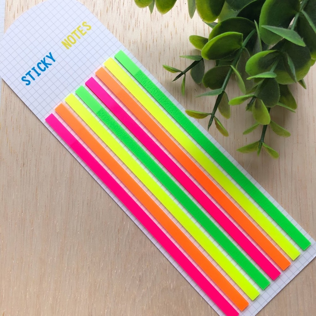 Notas Adesivas Marcador de Página Transparente Marca Texto Sticky Notes ...