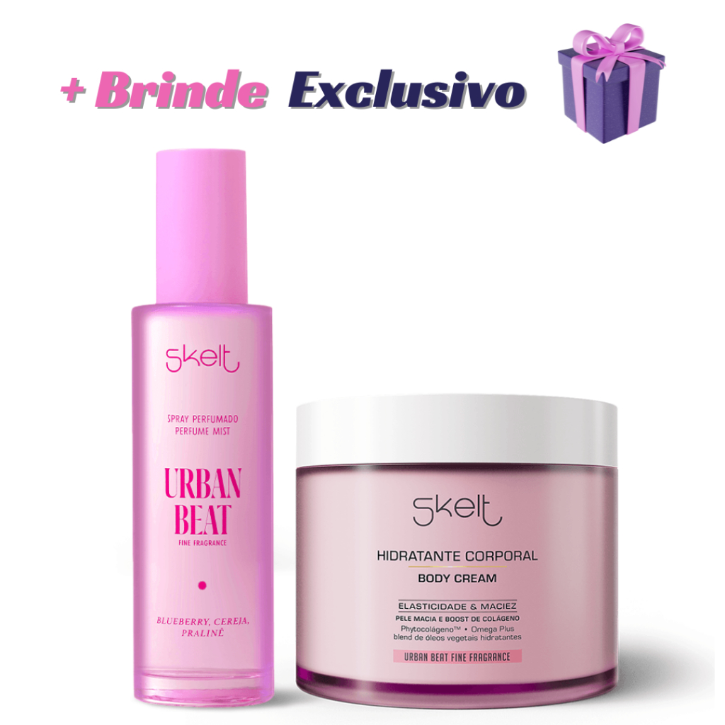 Kit Skelt Urban Beat - Hidratante Corporal + Perfume Mist | Shopee Brasil