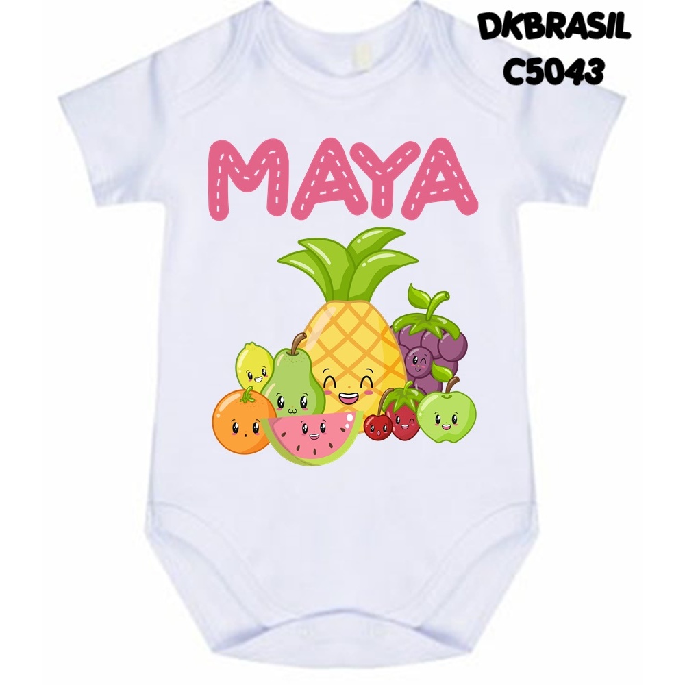 Body Frutas II com o nome Maya | Shopee Brasil