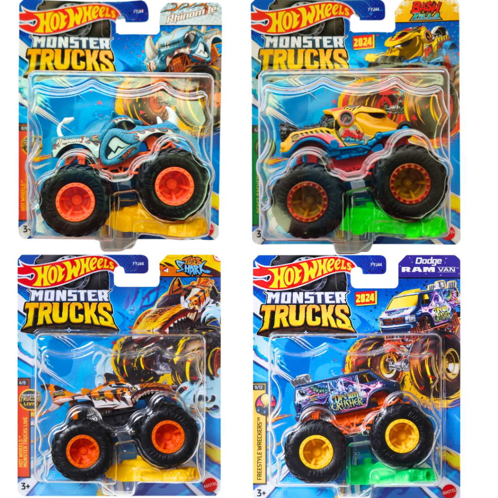 Hot Wheels Monster Trucks Mattel - Fyj44 - Vários Modelos 2024 | Shopee ...