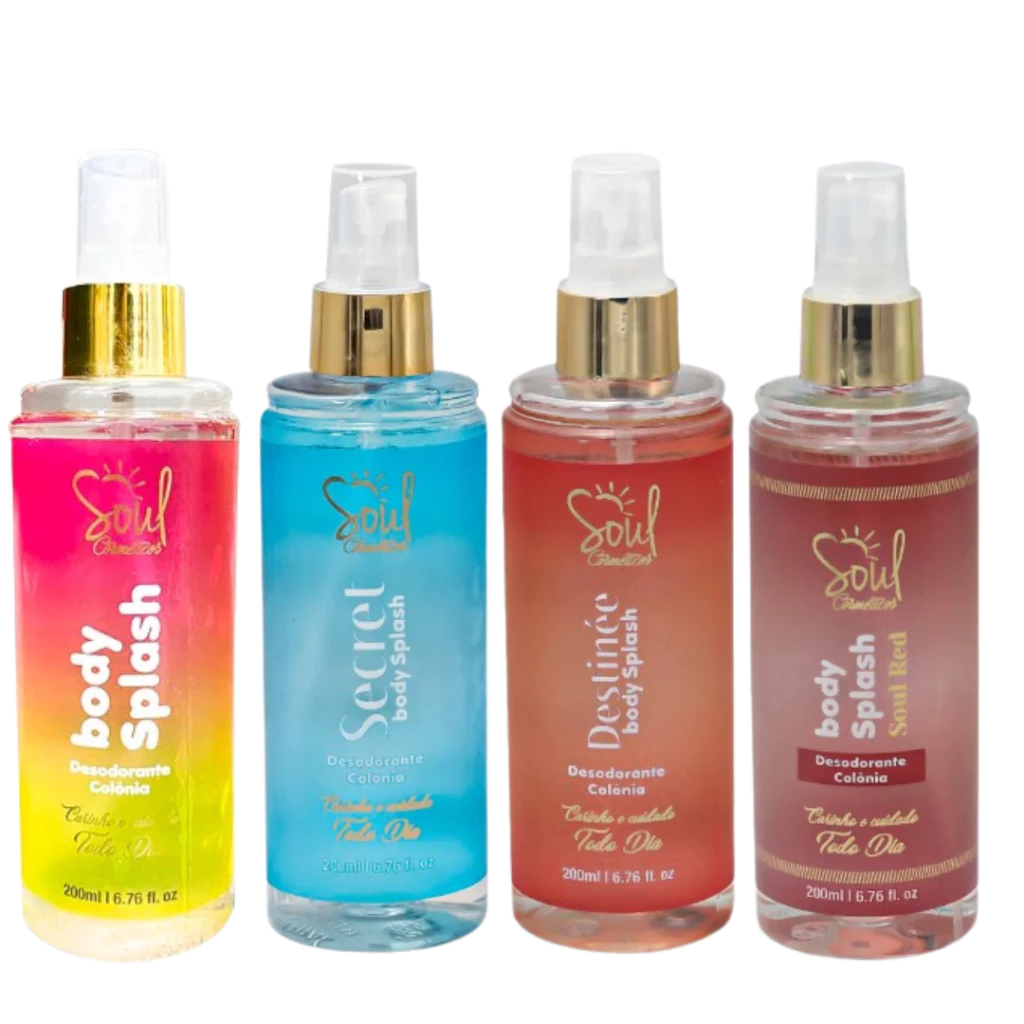 Perfume Body Splash Desodorante Colônia Soul Cosméticos 200ML | Shopee Brasil