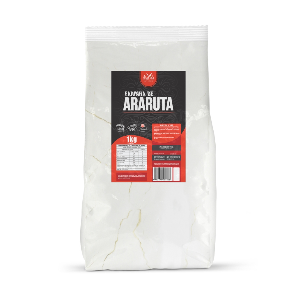 Farinha de Araruta 1kg Navida Naturas Sem Glúten | Shopee Brasil