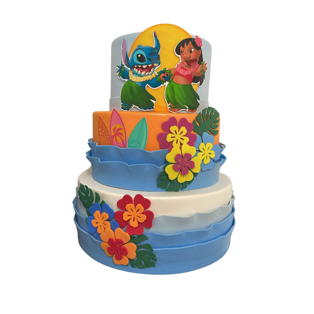 Bolo Fake Lilo e Stich 3 andares | Shopee Brasil