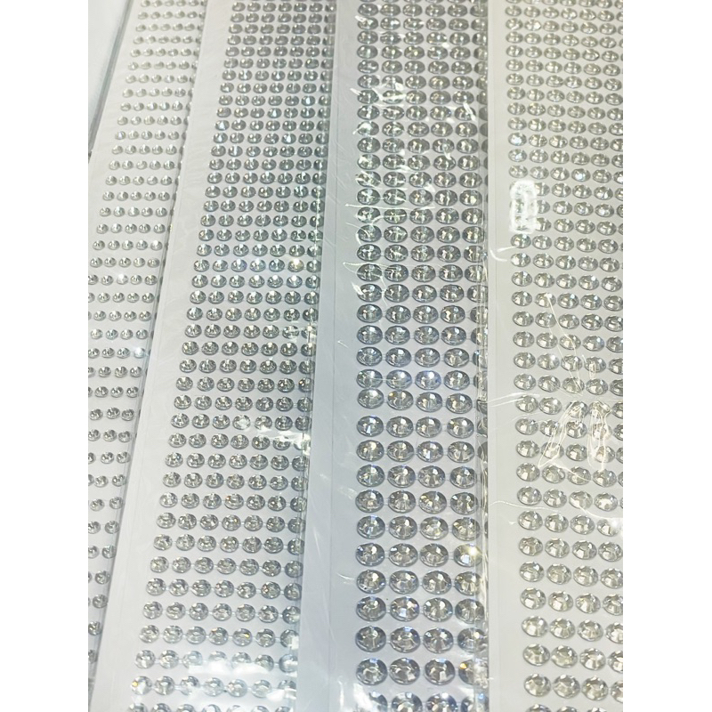 Cartela Adesivo Strass 4mm, 5mm, 6mm, 8mm, Para Artesanato Cor Marfim ...