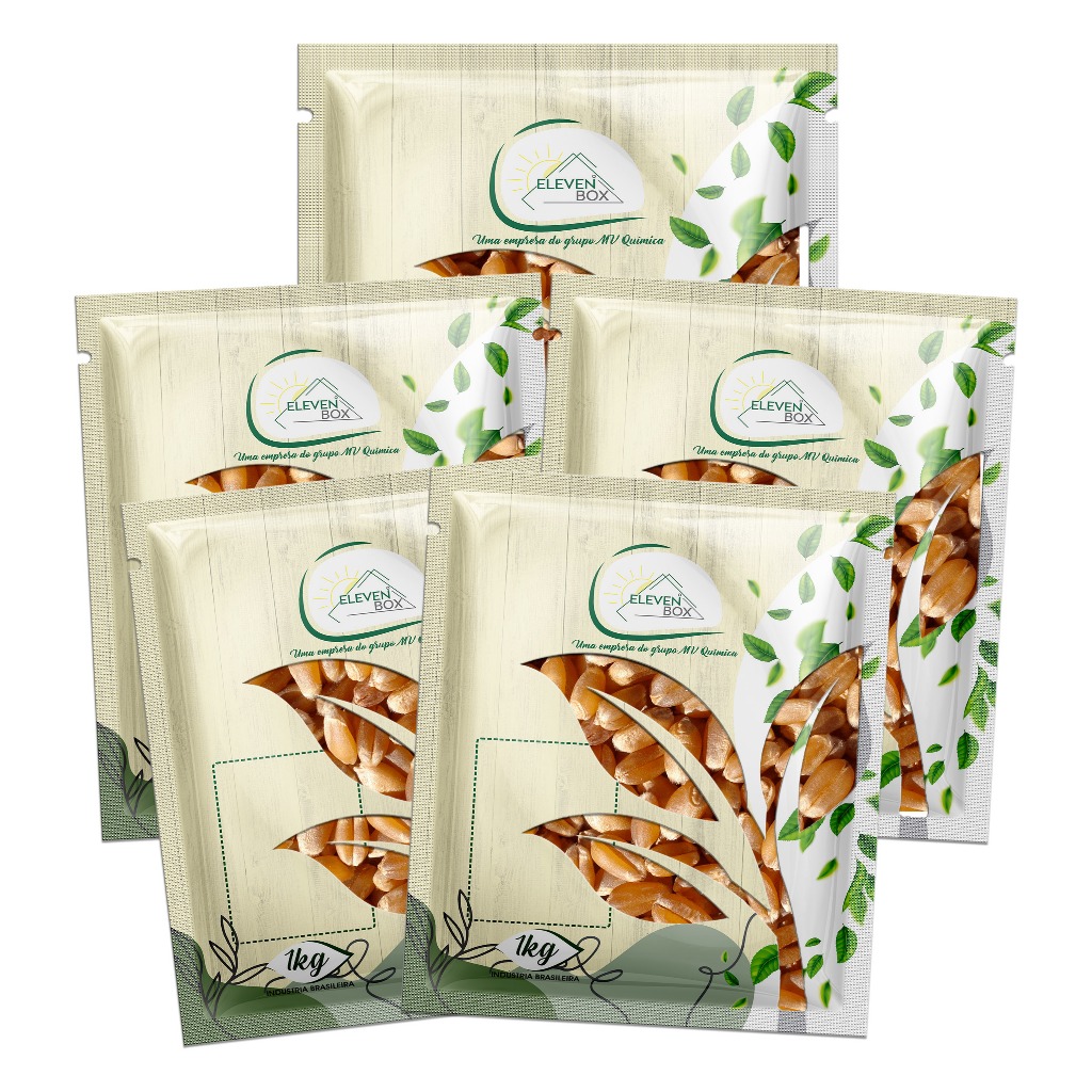 Kit 5kg Trigo Em Grãos | Consumo Humano | Eleven Box | Shopee Brasil