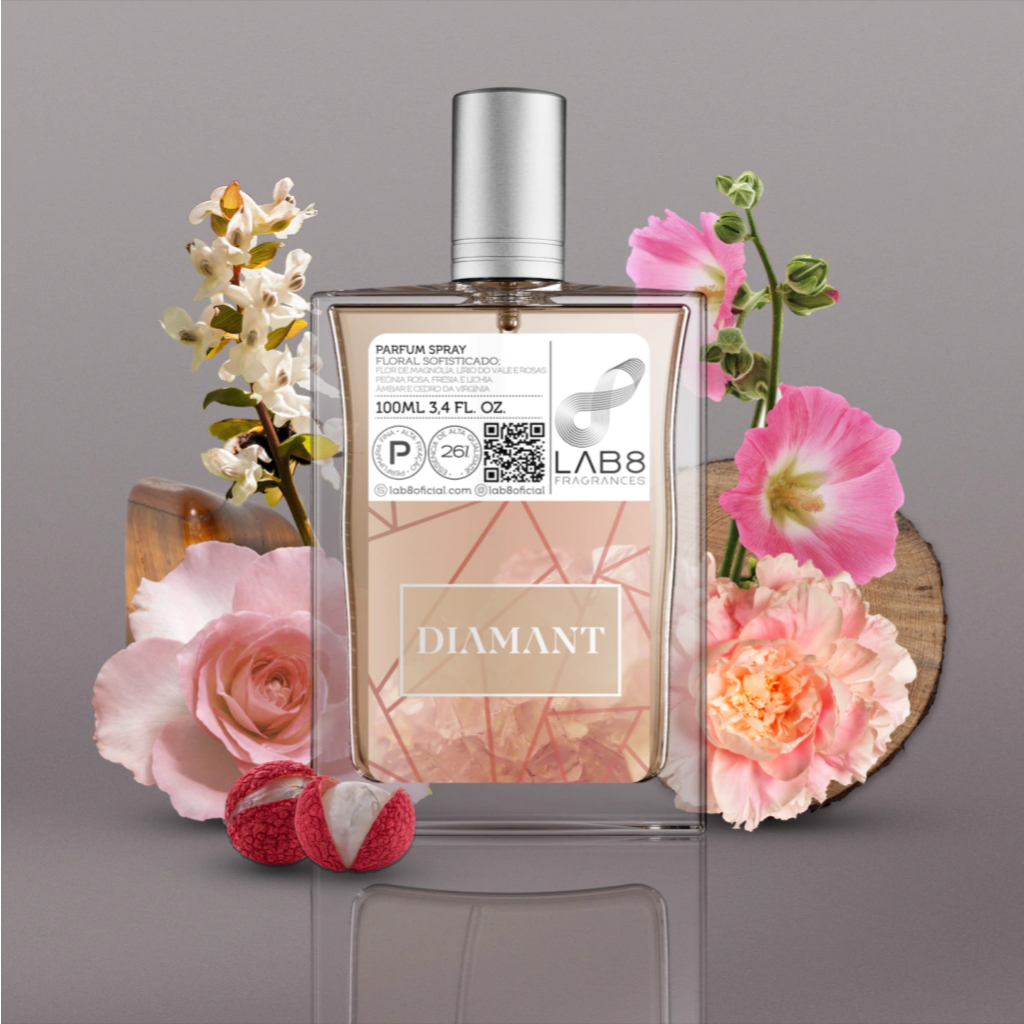 Perfume Diamant Feminino Mulher Parfum Fluy Lab8 100 ml | Shopee Brasil