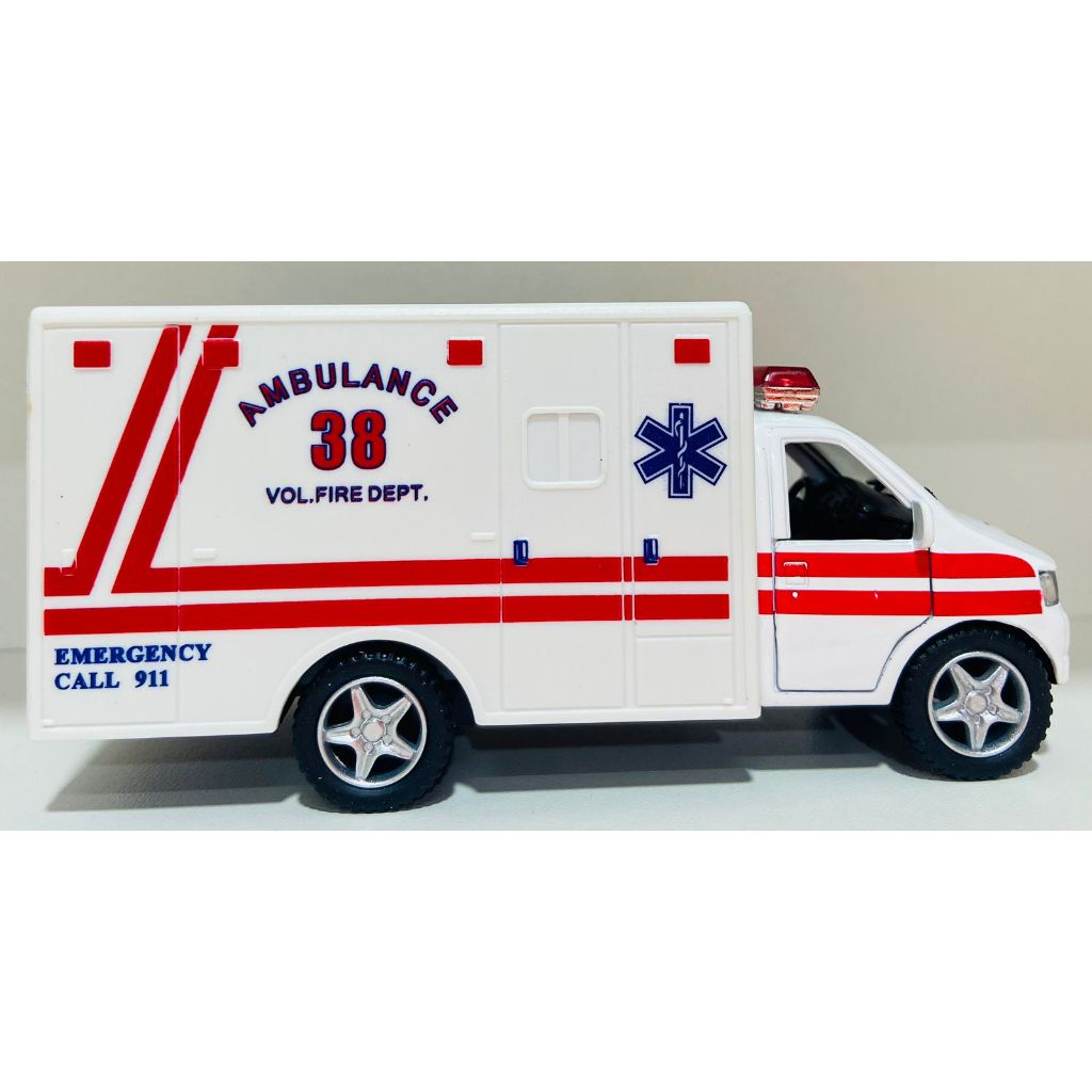 Miniatura Ambulância/Bombeiro - Fabricante Kinsfun | Shopee Brasil