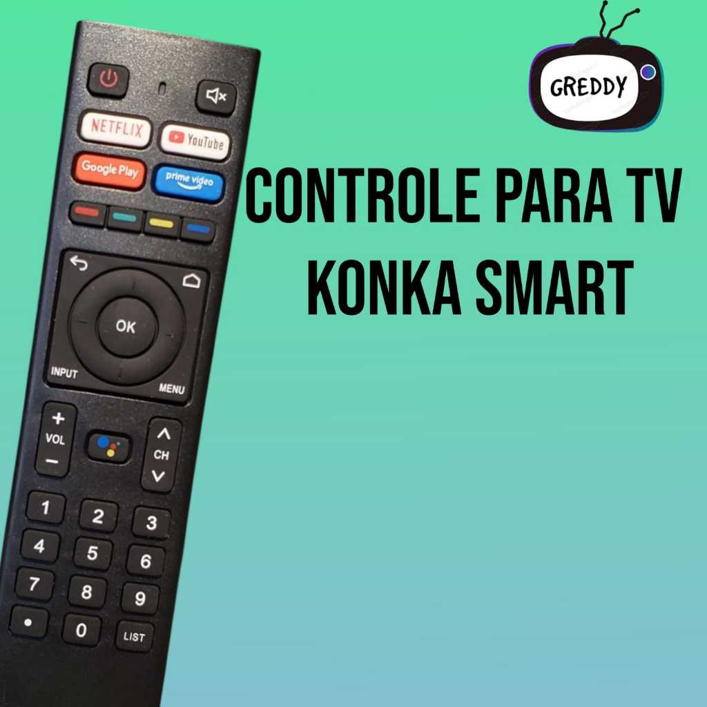 Konka Controle Remoto para TV Konka Sua TV na Ponta dos Dedos! | Shopee Brasil