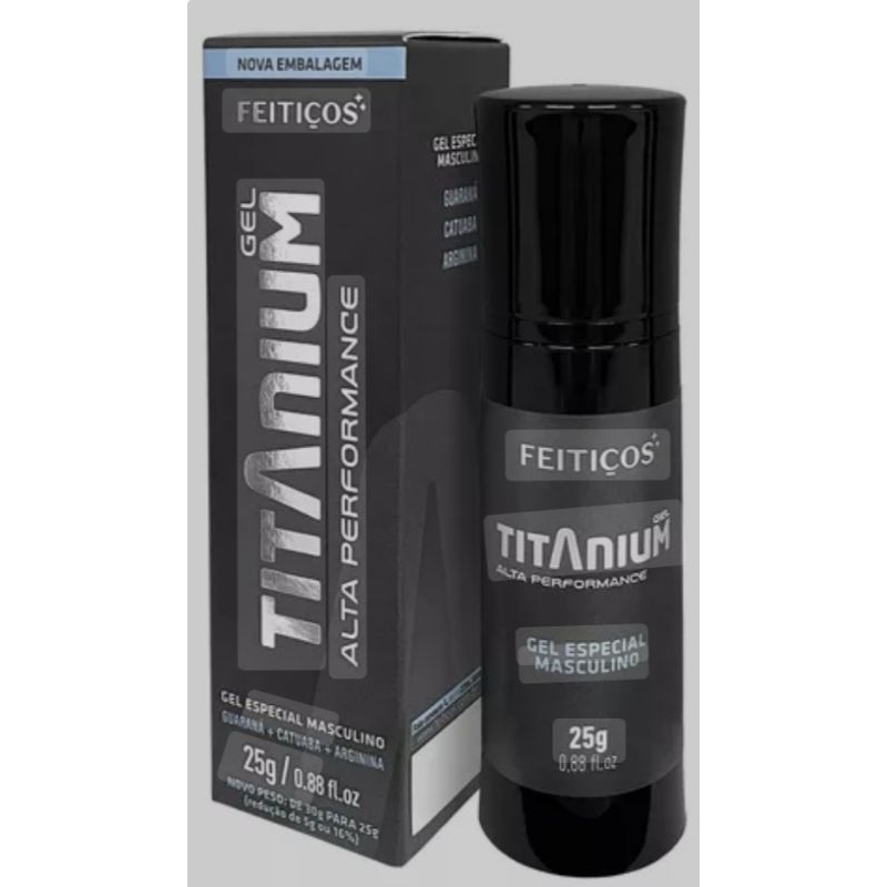 Titanium Gel Potencializa a Performance Masculina 25g | Shopee Brasil